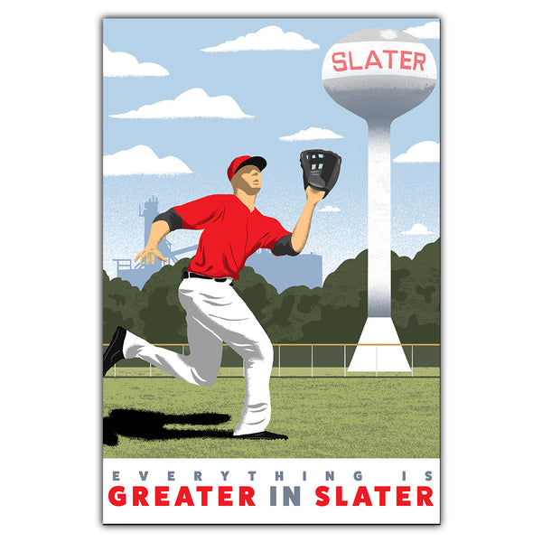 Everything is Greater in Slater Postcard - Bozz Prints