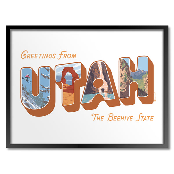 Greetings from Utah Print - Bozz Prints
