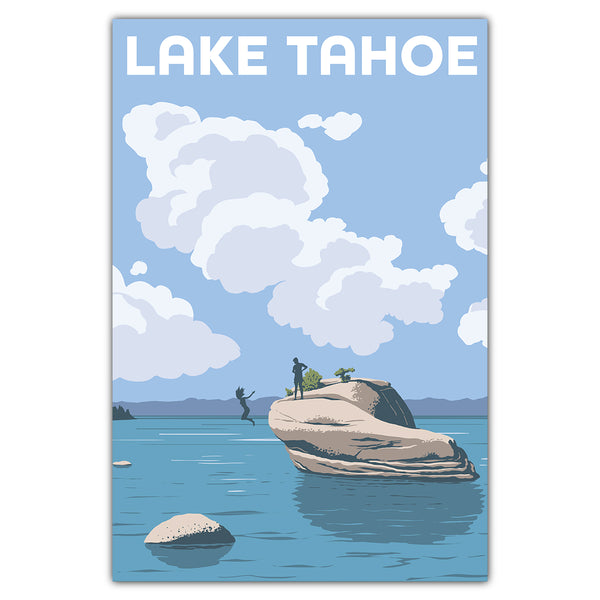 Lake Tahoe Bonsai Rock Nevada Postcard - Bozz Prints