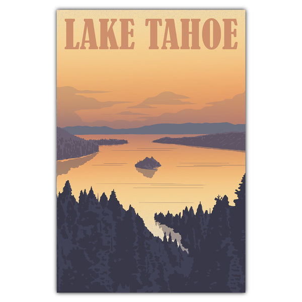 Lake Tahoe Sunrise Postcard - Bozz Prints