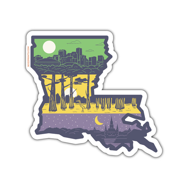 Layers of Louisiana Sticker - Bozz Prints