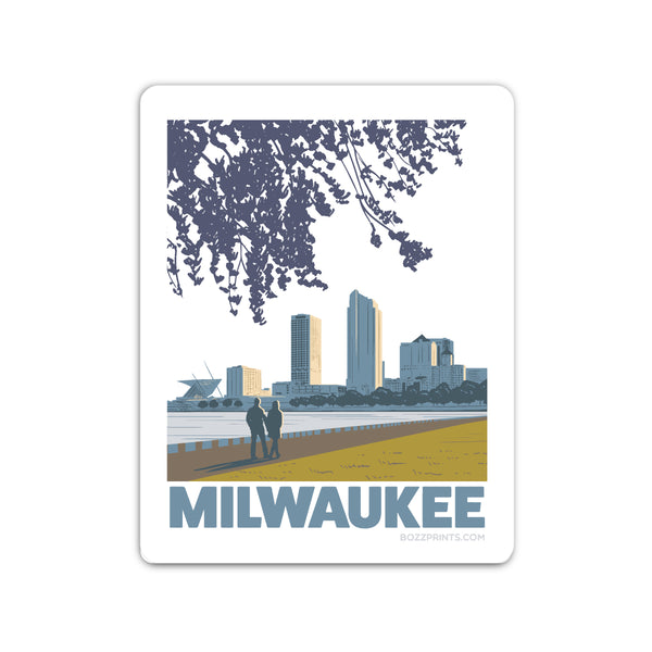 Milwaukee Lakefront Sticker Wisconsin - Bozz Prints