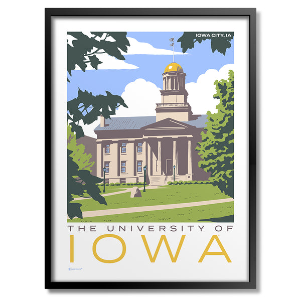University of Iowa Old Capitol Art Print - Bozz Prints