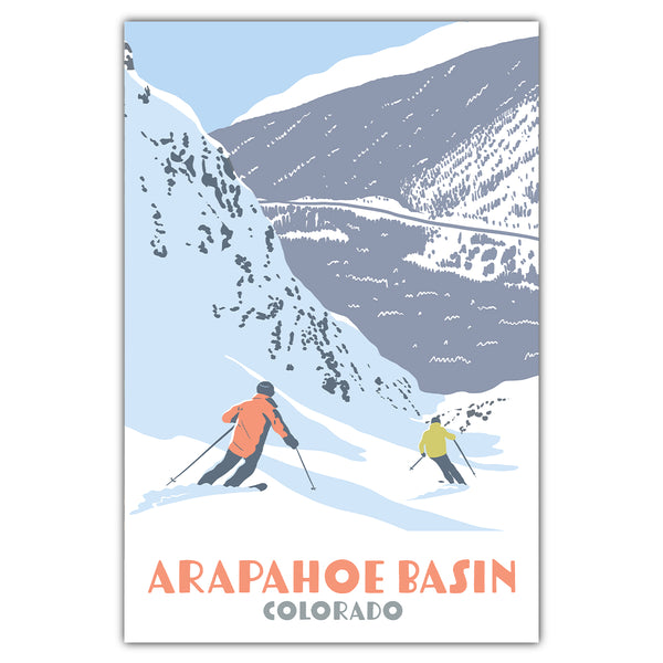 Ski Arapahoe Basin Colorado Postcard - Bozz Prints
