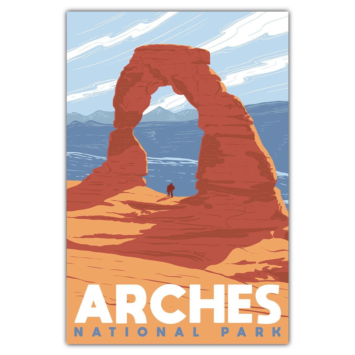 Arches National Park Delicate Arch Utah Postcard - Bozz Prints