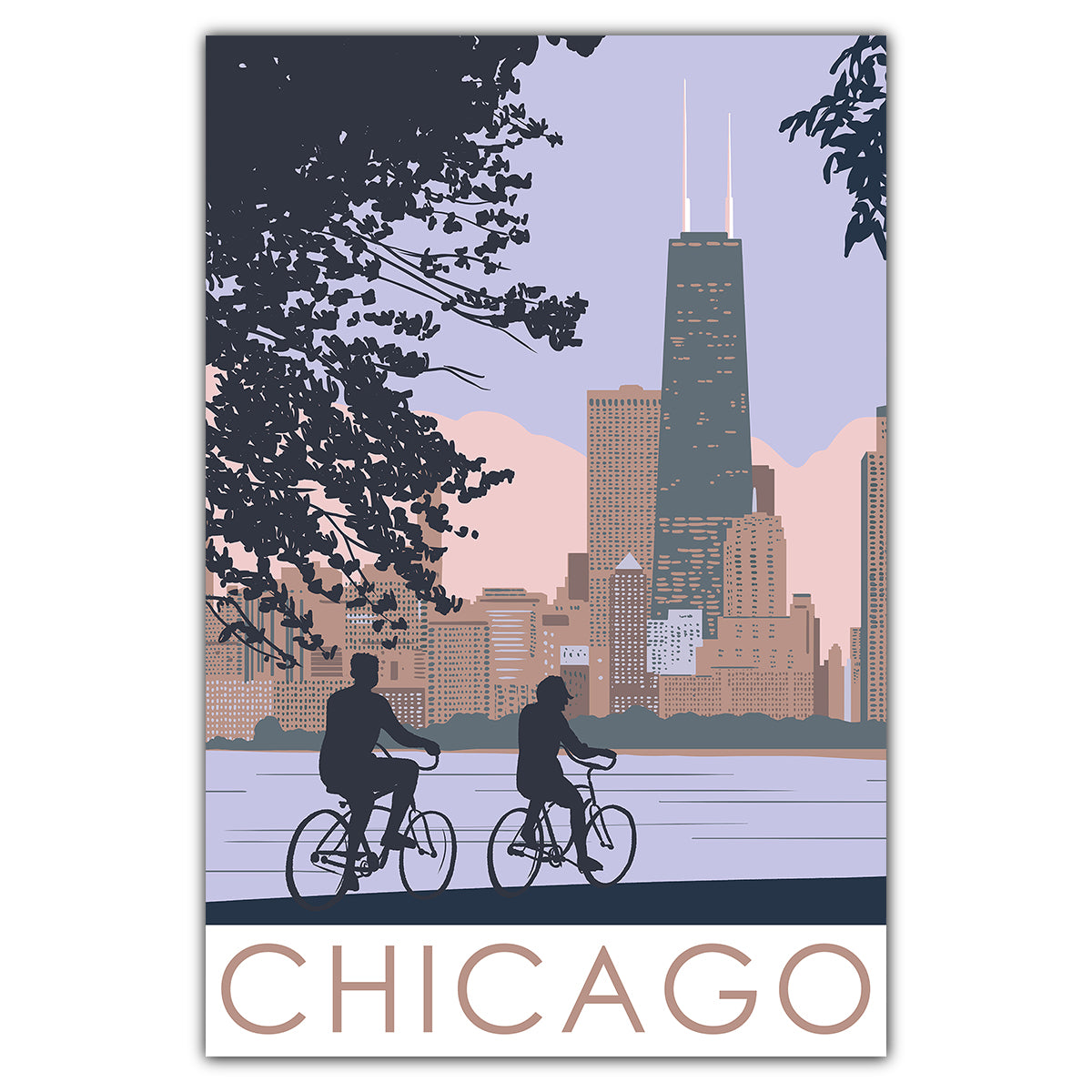 Chicago Lakefront Postcard - Bozz Prints