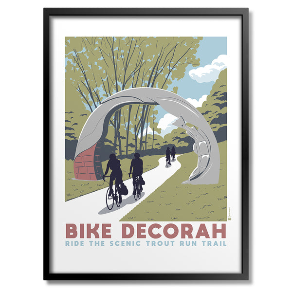 Bike Decorah Art Print - Bozz Prints