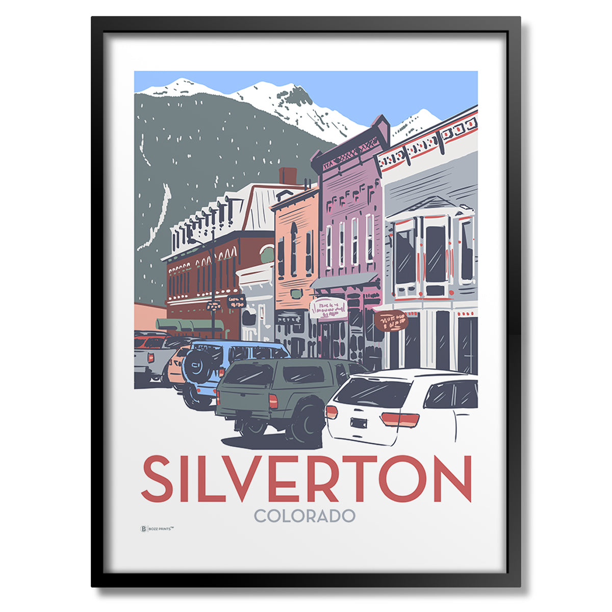 Downtown Silverton Art Print - Bozz Prints