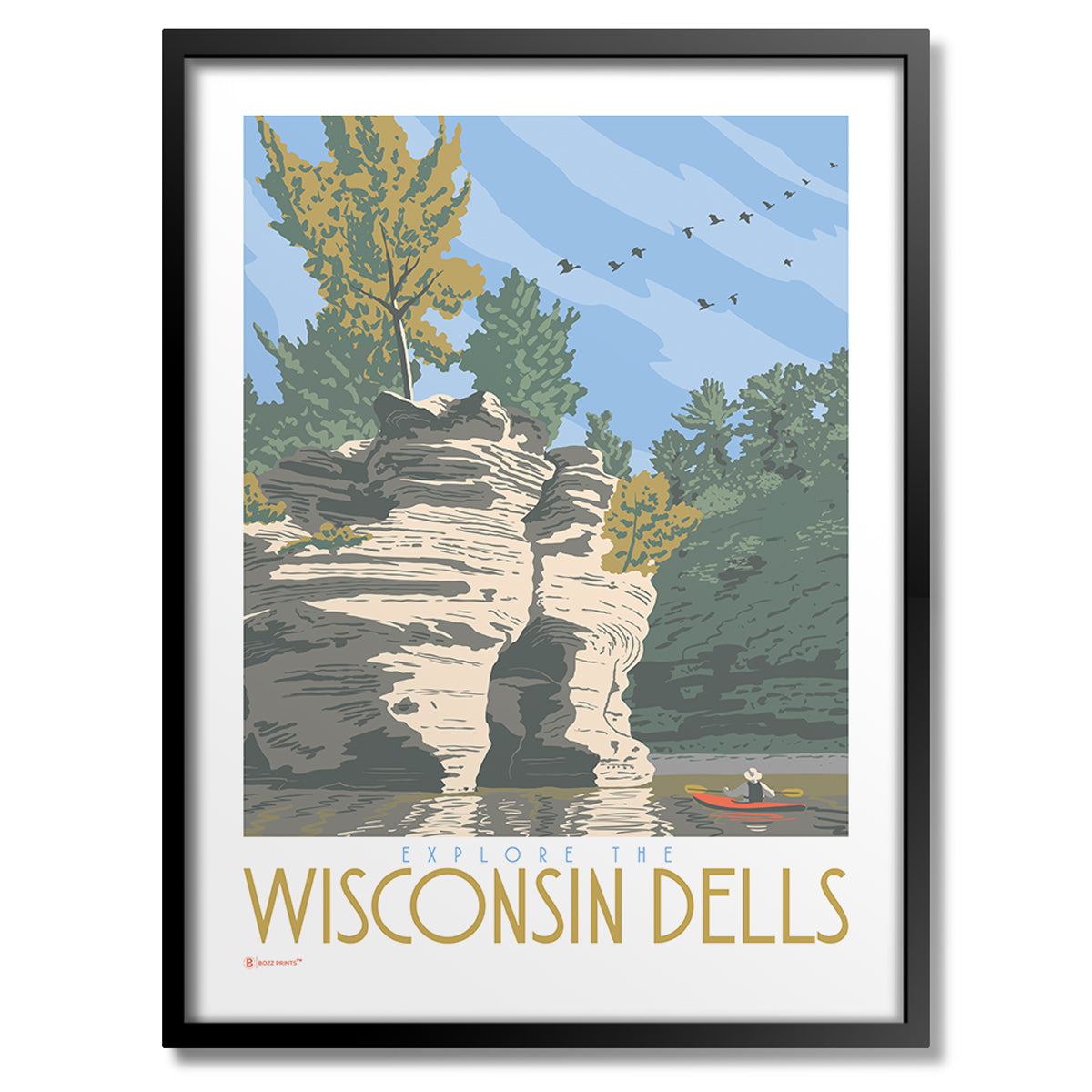 Explore Wisconsin Dells Art Print - Bozz Prints