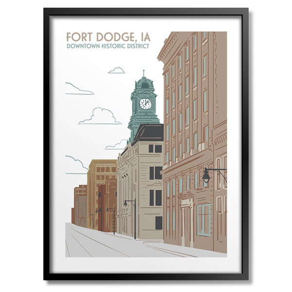 Downtown Fort Dodge Print | Bozz Prints