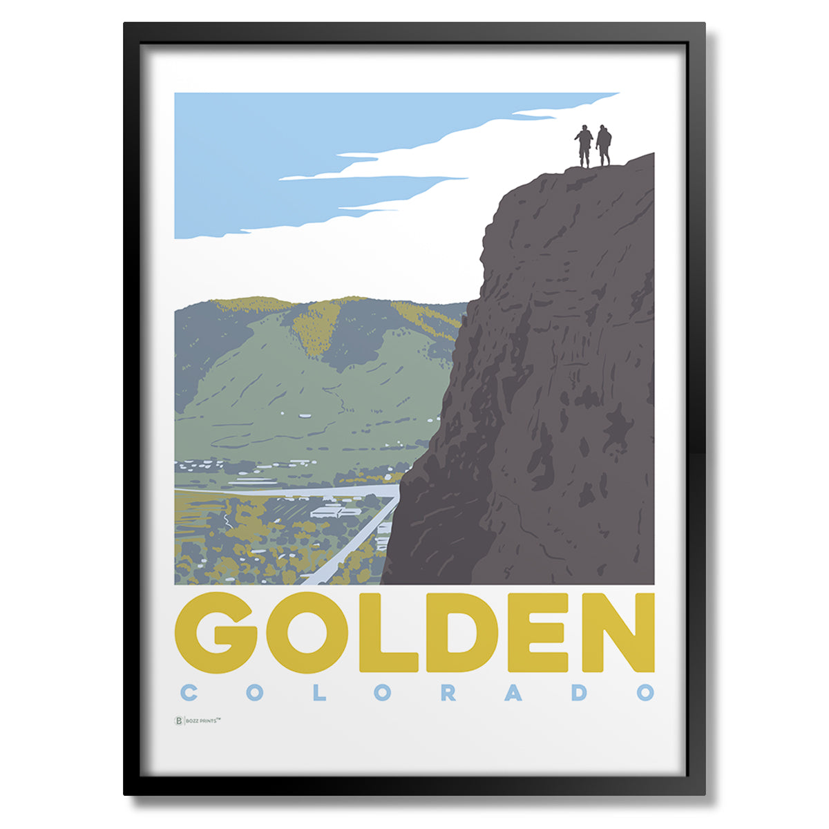 Golden South Table Mountain Art Print - Bozz Prints