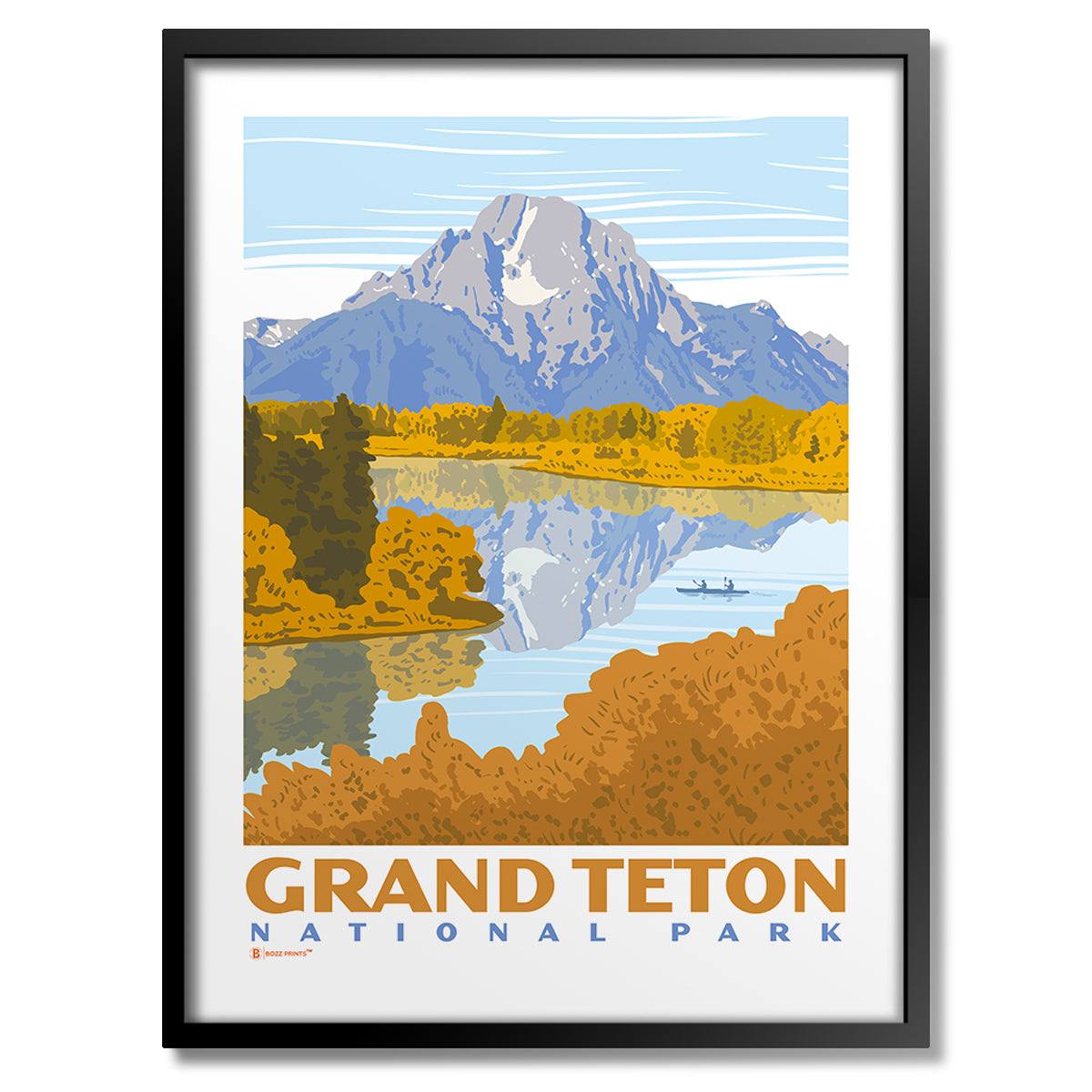 Grand Teton National Park Oxbow Bend Art Print - Bozz Prints