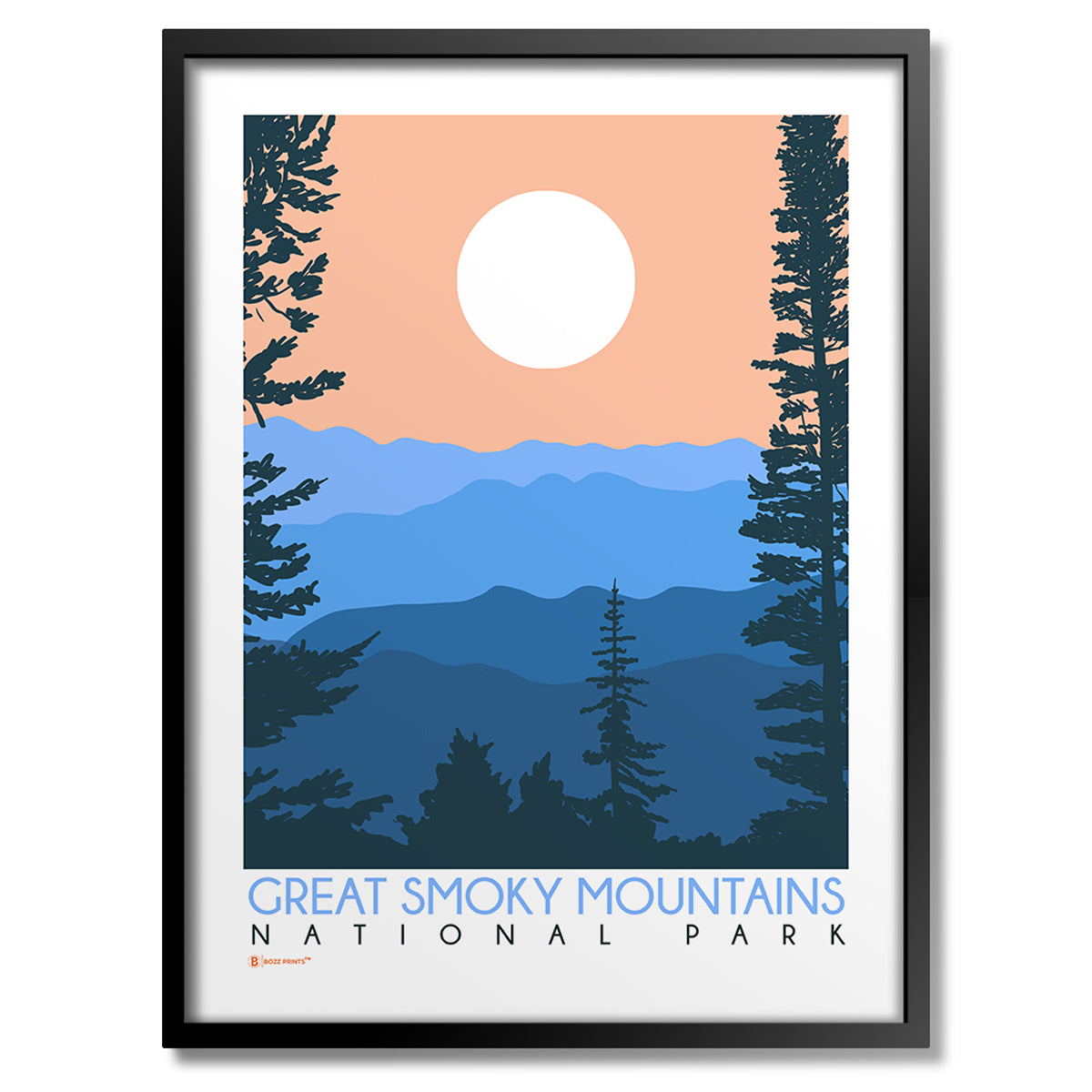 Great Smoky Mountains Newfound Gap Art Print - Bozz Prints