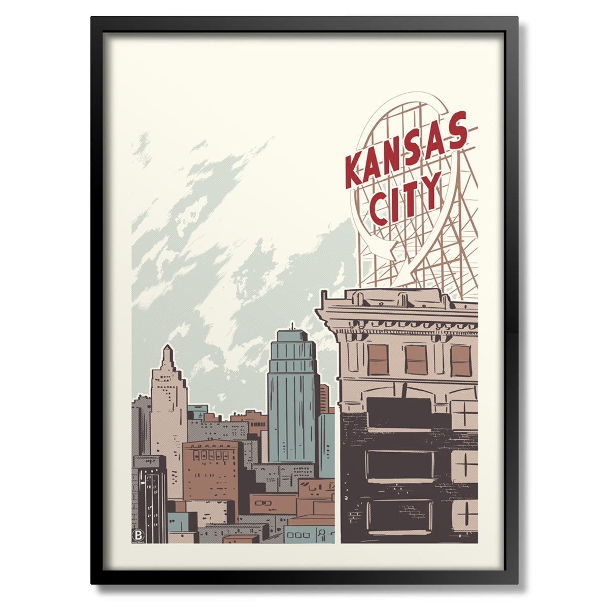 Kansas City Crossroads Art Print - Bozz Prints