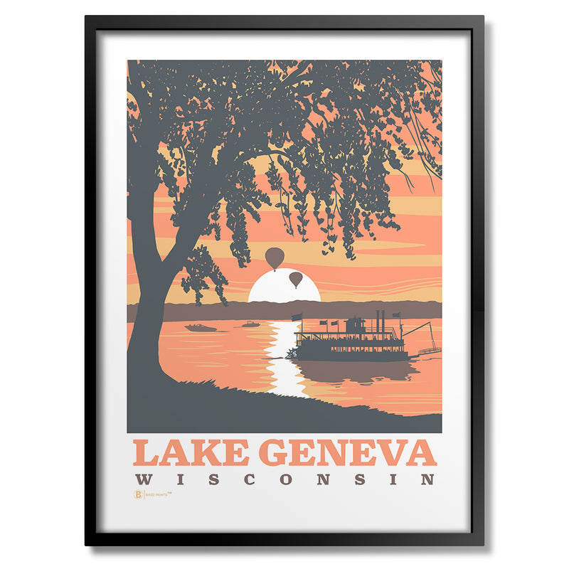 Lake Geneva Wisconsin Art Print - Bozz Prints
