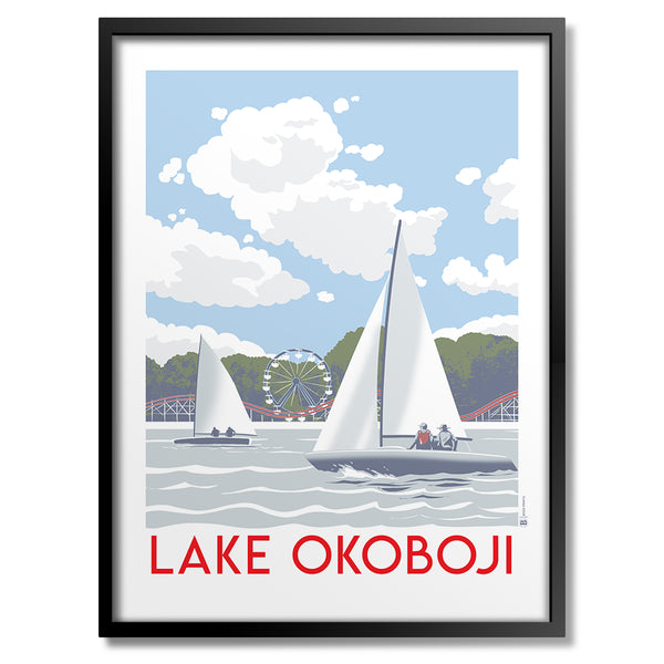 Lake Okoboji Iowa Art Print - Bozz Prints