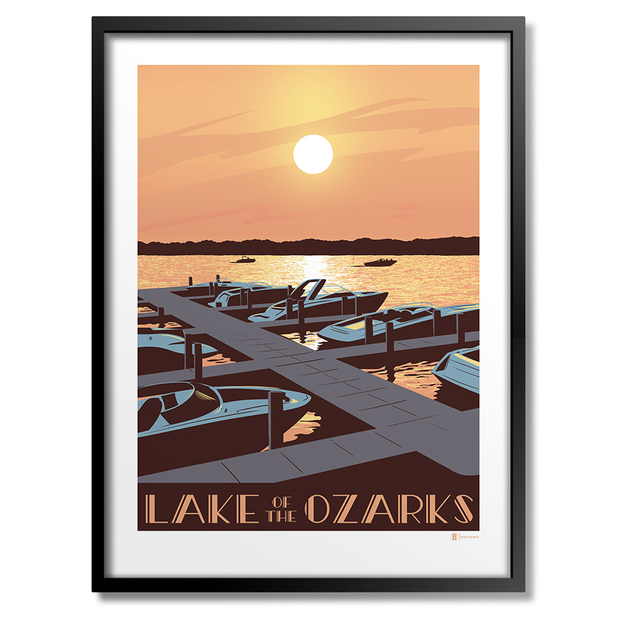 Lake of the Ozarks Sunset Missouri Art Print - Bozz Prints