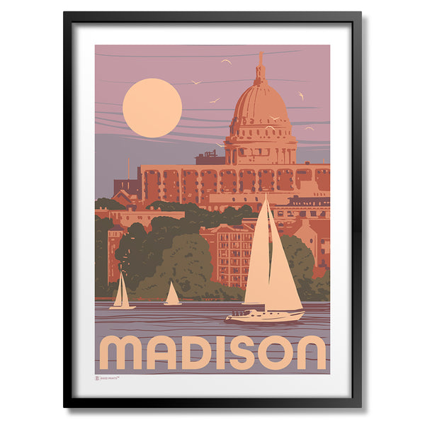 Madison Sailing Wisconsin Postcard - Bozz Prints