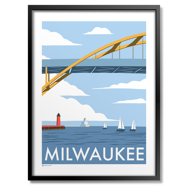 Milwaukee Hoan Bridge Wisconsin Art Print - Bozz Prints