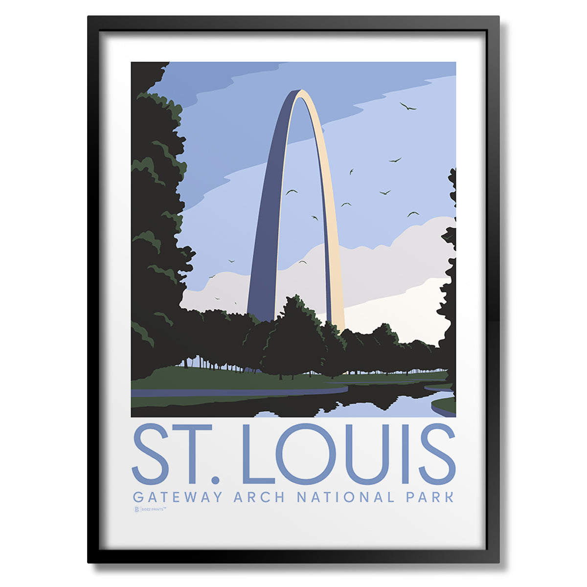 St. Louis Gateway Arch National Park Missouri Art Print - Bozz Prints