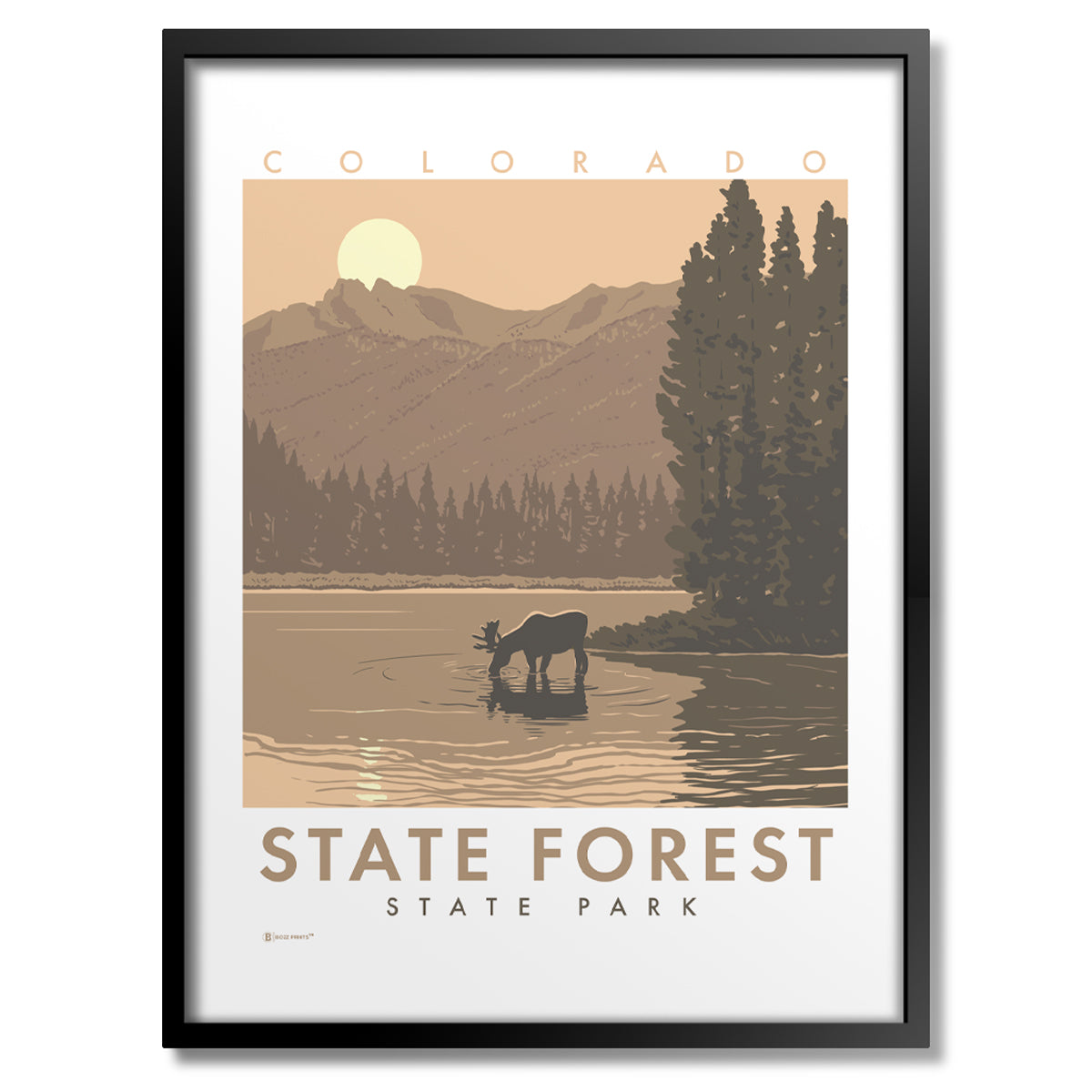 State Forest - Colorado State Park Art Print - Bozz Prints