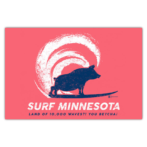 Surf Minnesota Postcard | Bozz Prints
