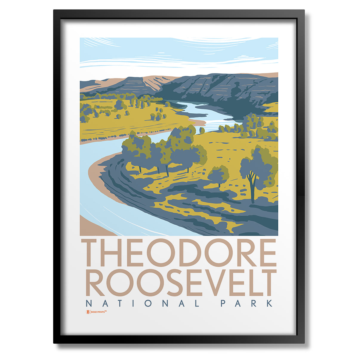 Theodore Roosevelt National Park Overlook Art Print - Bozz Prints