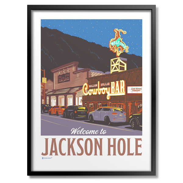 Welcome to Jackson Hole Art Print - Bozz Prints